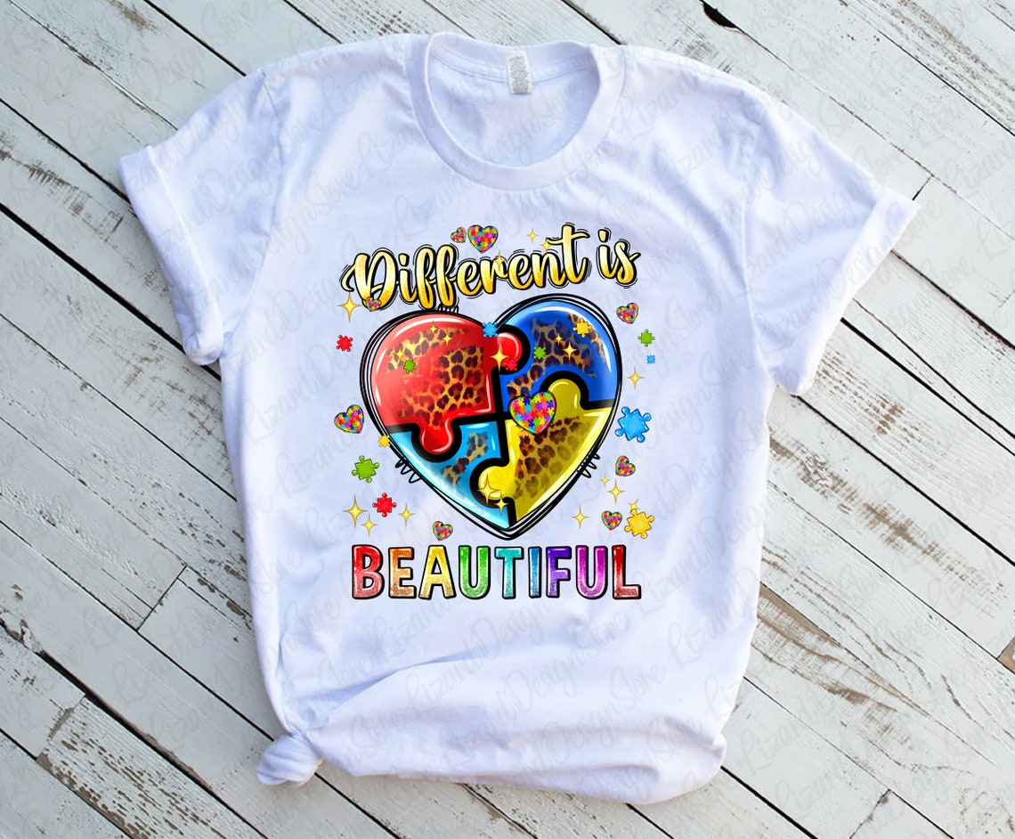 Different is Beautiful Autism Png Sublimation Design Download, Autism ...