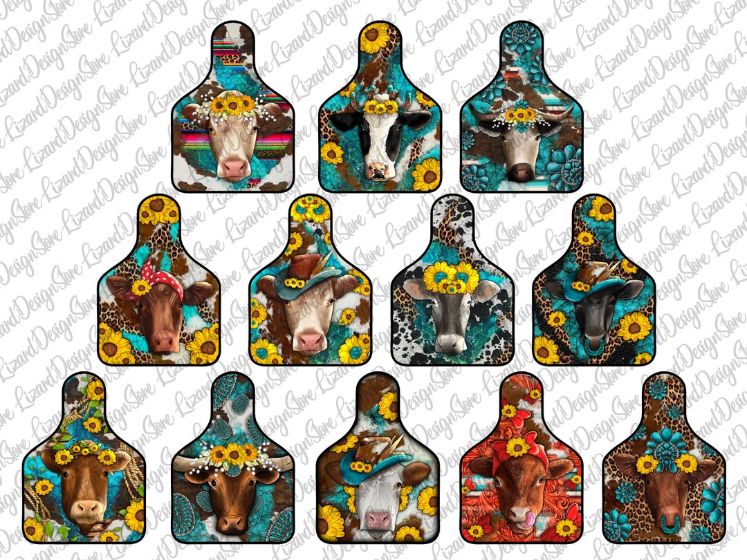 Western Cow Show Tag Png, Cow Tag Cowhide, Cow Bundle Png, Sublimation ...