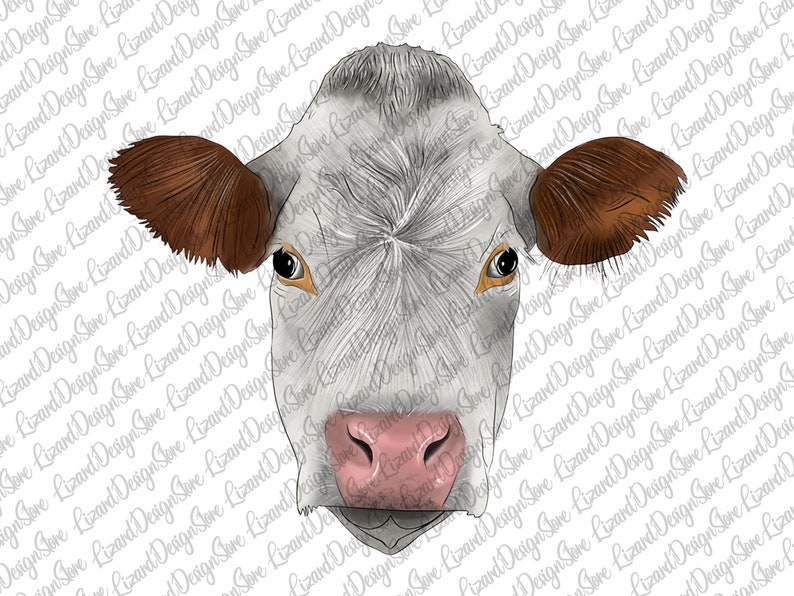 Western Cow Bundle Png Sublimation Design Hand Drawn Cow Png | Etsy