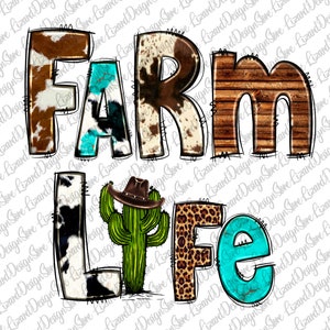 Farm Life Png, Western Farm Life Png Sublimation Design, Western Design ...