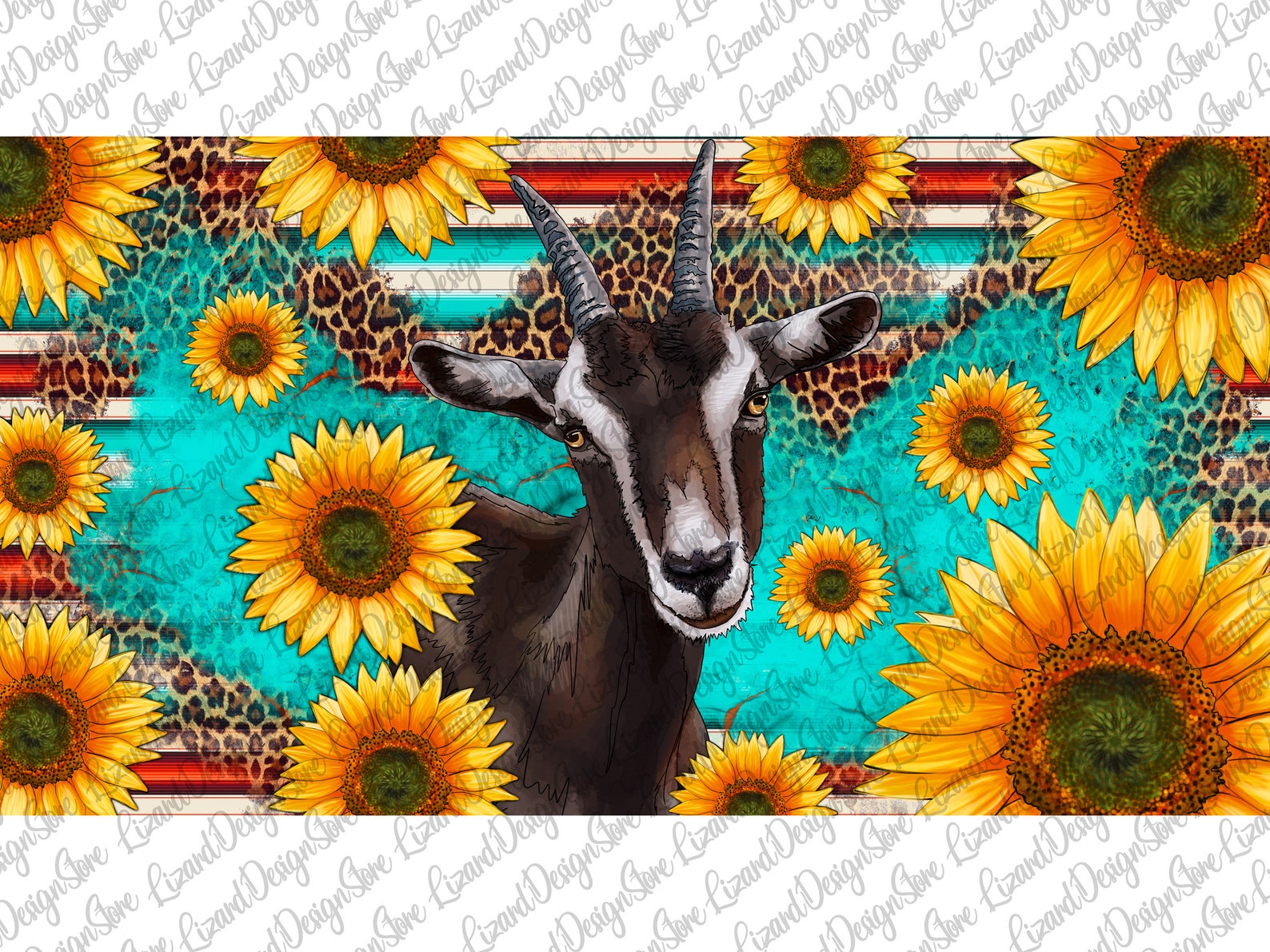 Sunflower Goat License Plate Png Goat License Plate Western - Etsy