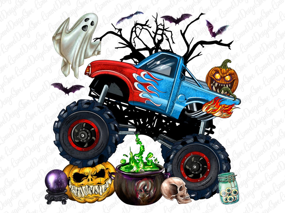 Halloween Monster Truck Png, Monster Truck Png Sublimation Design ...