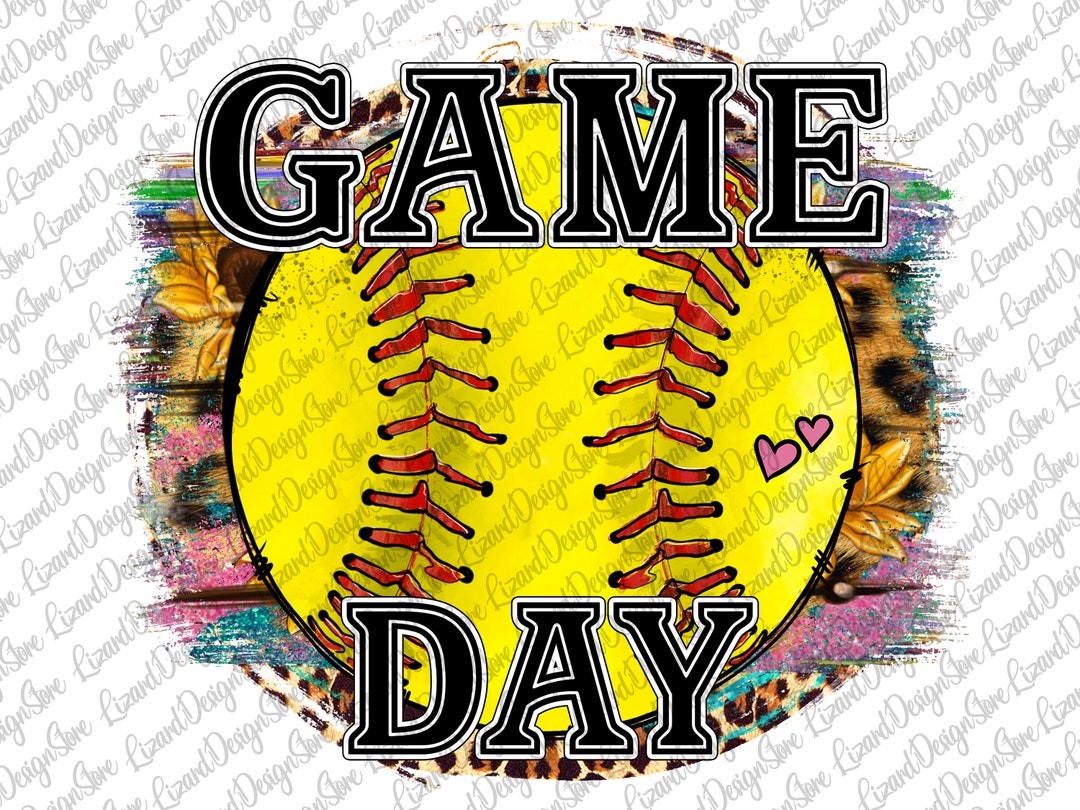 Softball Game Day Png, Game Day Png, Softball Png, Softball Sublimation ...