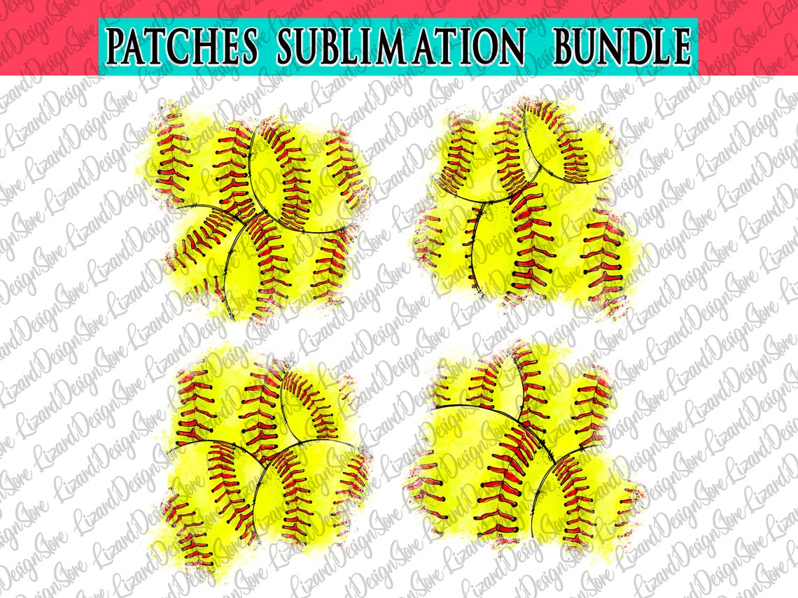 Softball Patch PNG Bundle Sublimation Design Softball Patches - Etsy