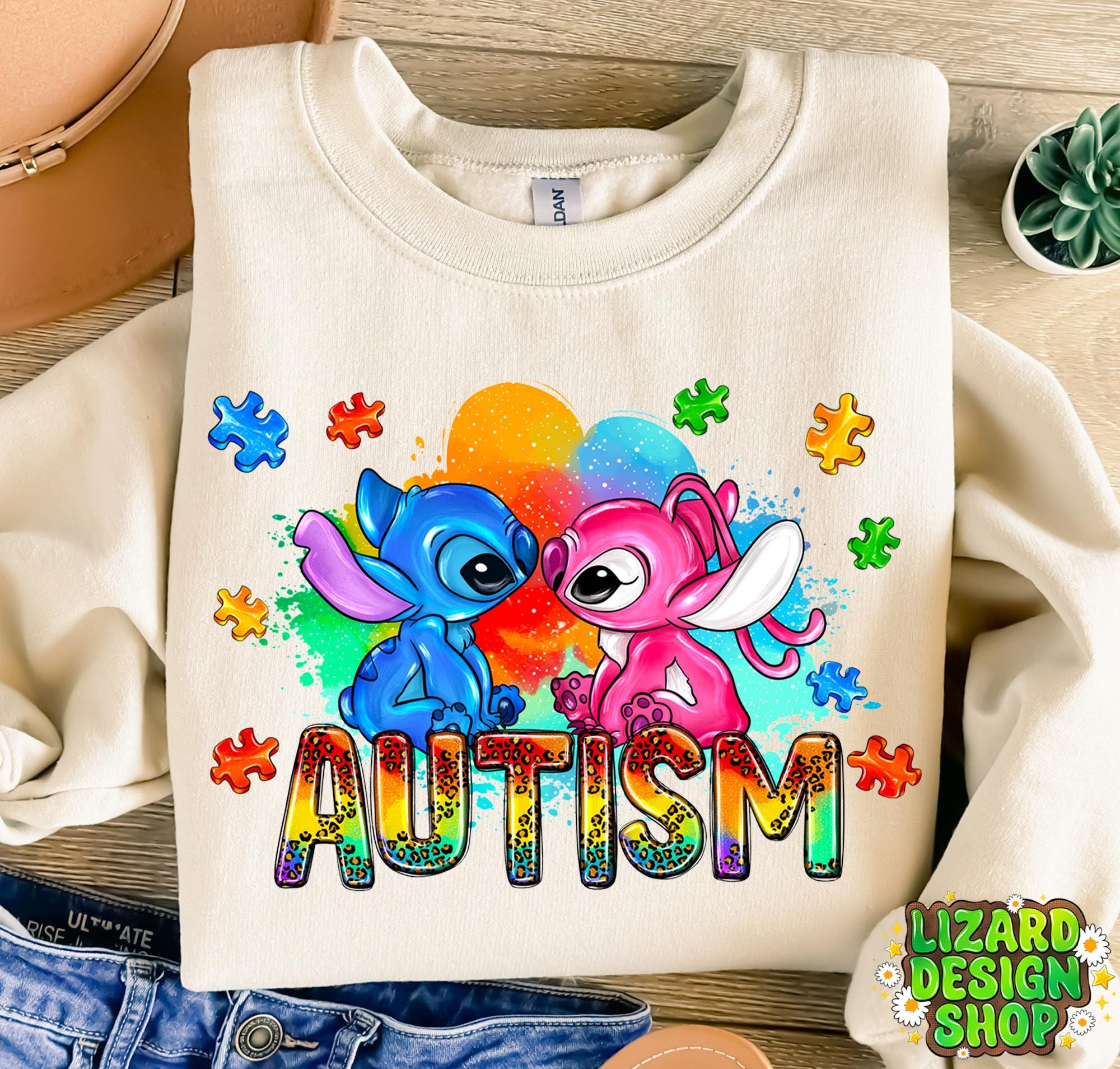 Autism Stitch With Lilo Png, Sublimation Design Download, Autism ...