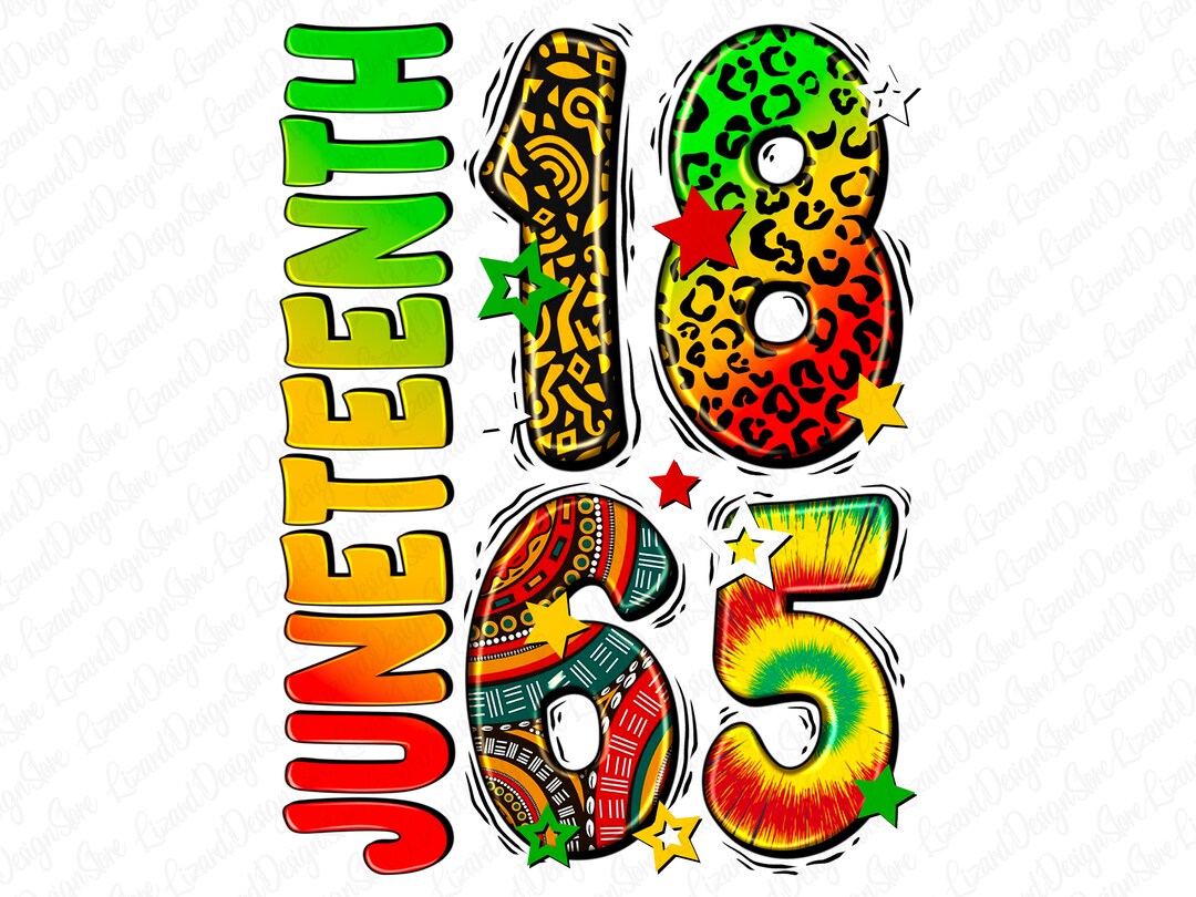 Juneteenth 1865 Png Sublimation Design,juneteenth Celebrating 1865 Png ...