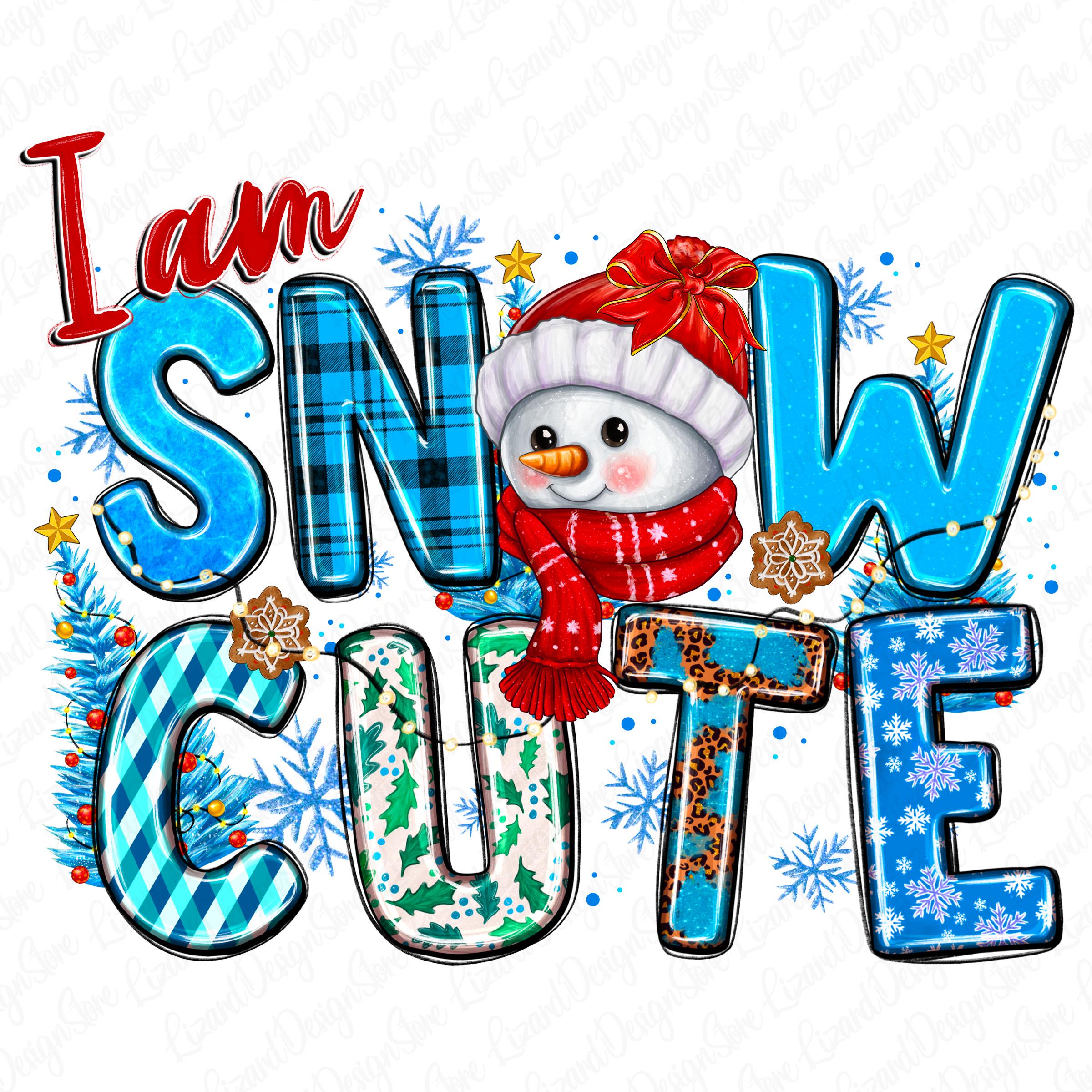 I Am Snow Cute Png Sublimation Design Download, Merry Christmas Png ...
