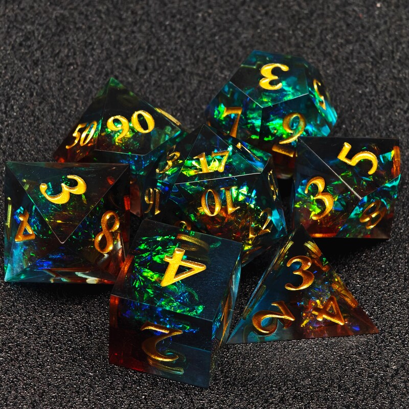 Crystal Rpg Dice - Etsy