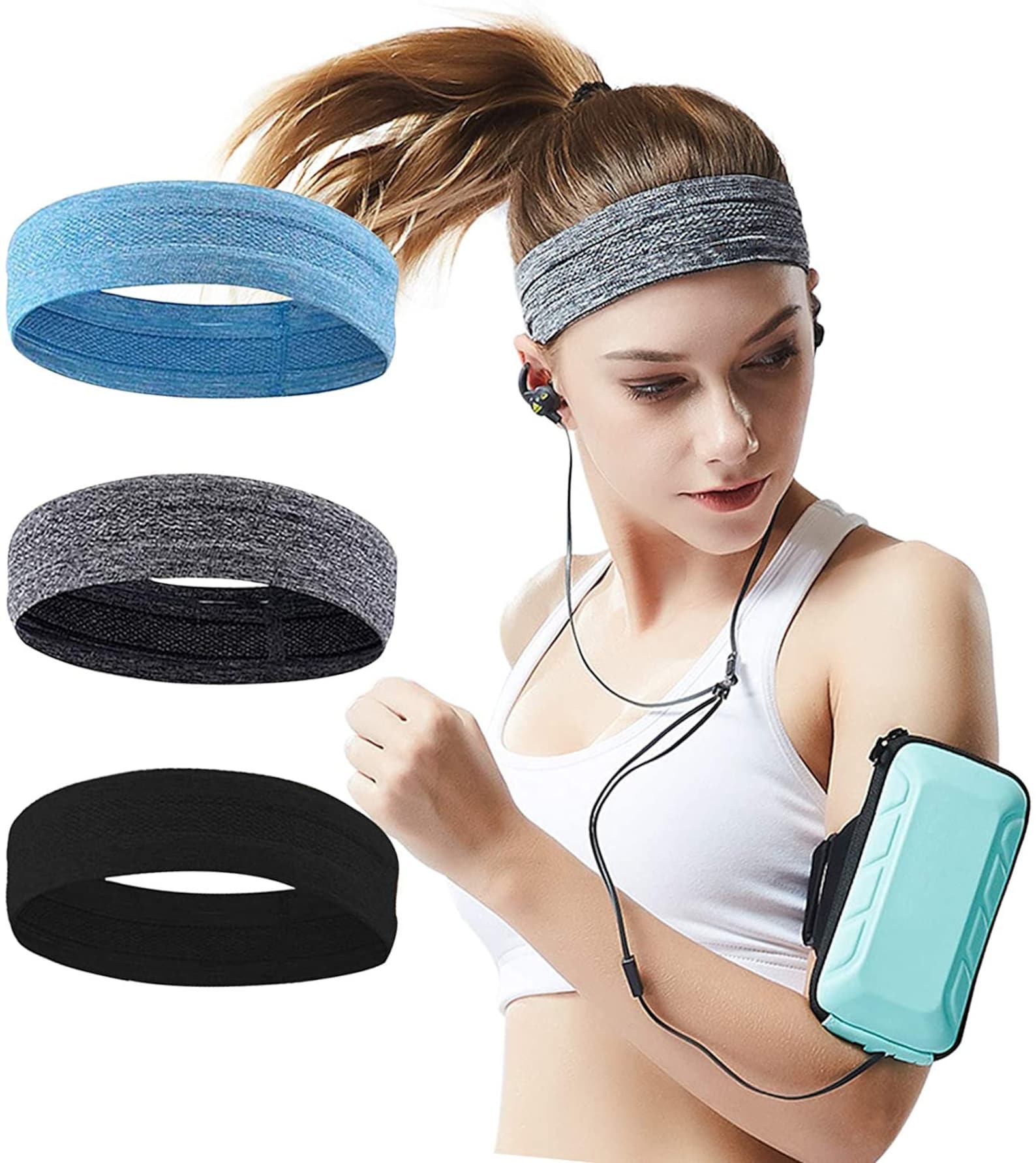 Workout Sweatbands For Women Head Sport Hair Bands For Etsy