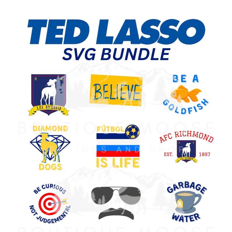 Ted Lasso Svg Digital Download Bundle Afc Richmond Be A Etsy Ireland