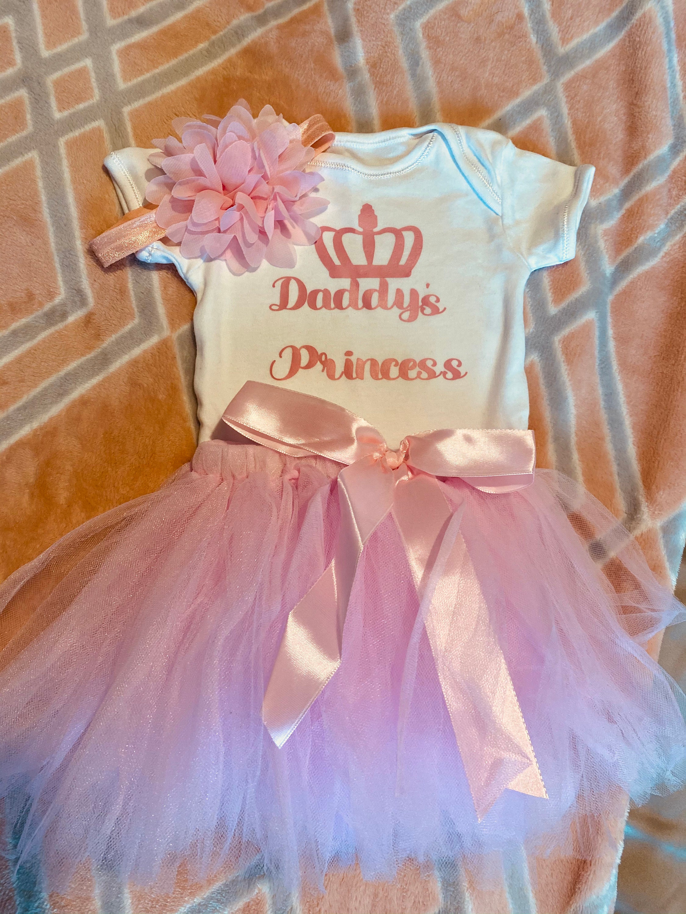 Baby Girl Tutu Set / Daddys Princess / Headband - Etsy
