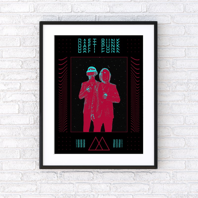 Daft Punk Wall Art - Etsy