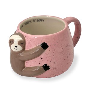 Sloth Coffee Mug Ceramic, Coworker Gift for Sloth Lover, Fun Sloth Gift ...