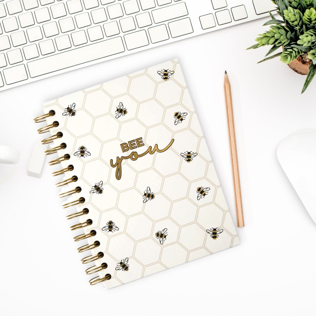 Bee You Notebook Bumble Bee Writing Journal Spiral Notebook - Etsy