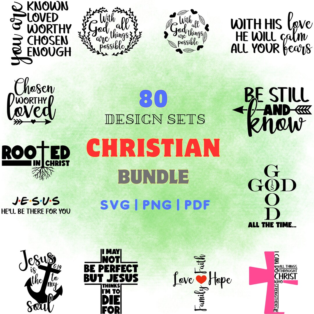 Christian Bundle Svg , Christian Svg, Religious Svg , Jesus Svg ...