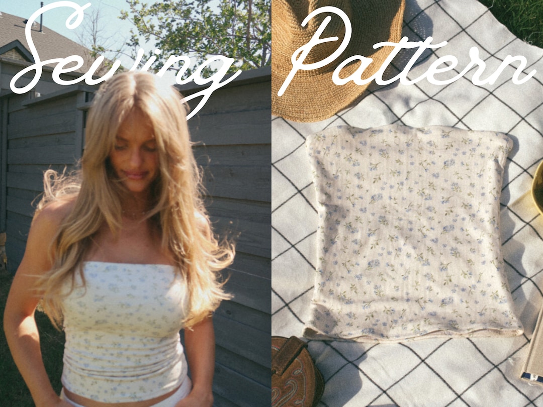 Tube Top Sewing Pattern | Easy, Beginner Friendly Sewing | US Size 0-22 ...