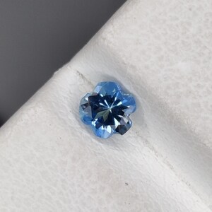 100% Natural Aquamarine Santa Maria Special Flower Cut 4 X 4 MM Good ...