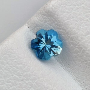 100% Natural Aquamarine Santa Maria Special Flower Cut 4 X 4 MM Good ...