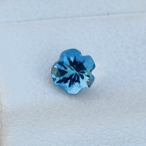 100% Natural Aquamarine Santa Maria Special Flower Cut 4 X 4 MM Good ...