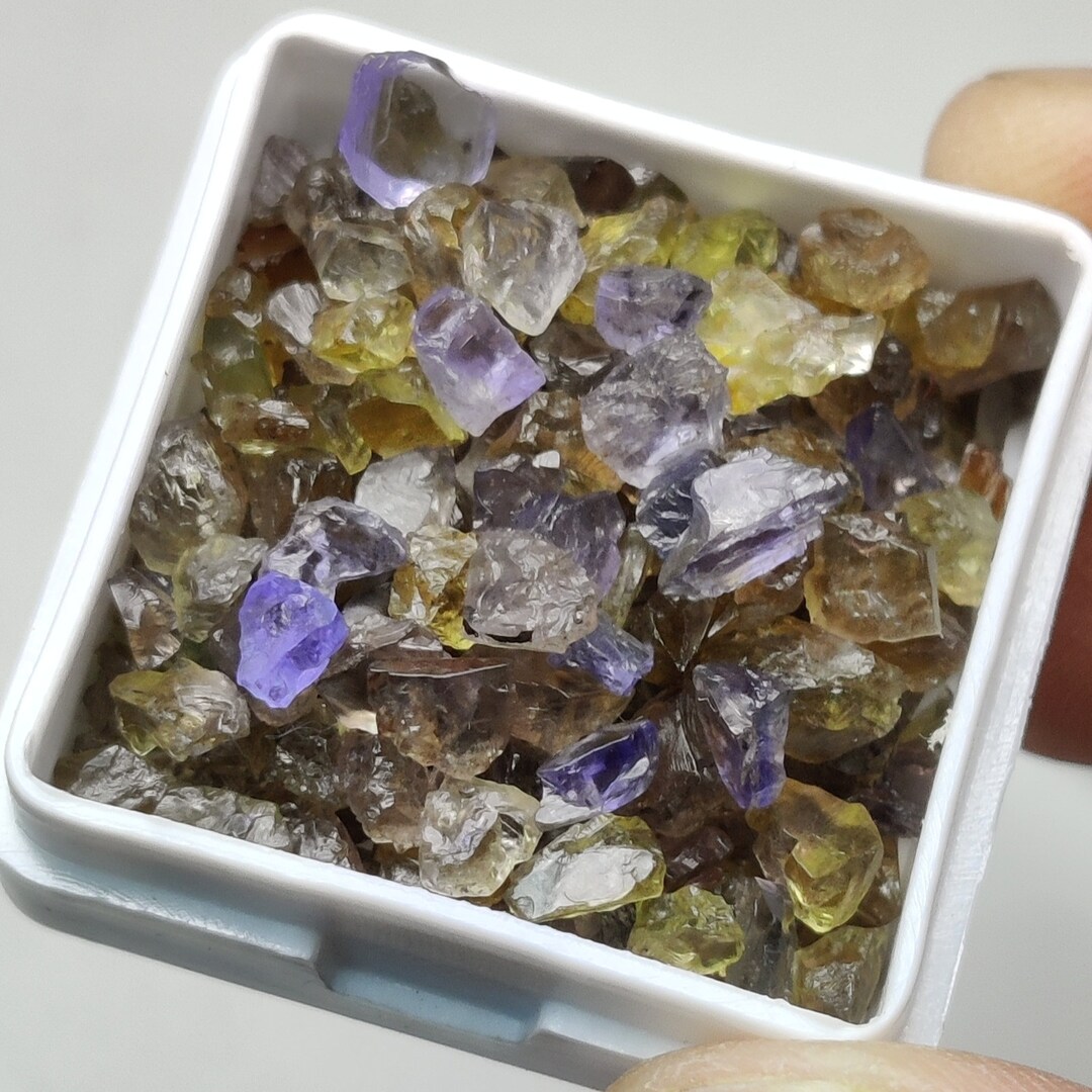 Natural Zoisite Tanzanite Crystal Lacky Box Bag Many More Colors Weight ...