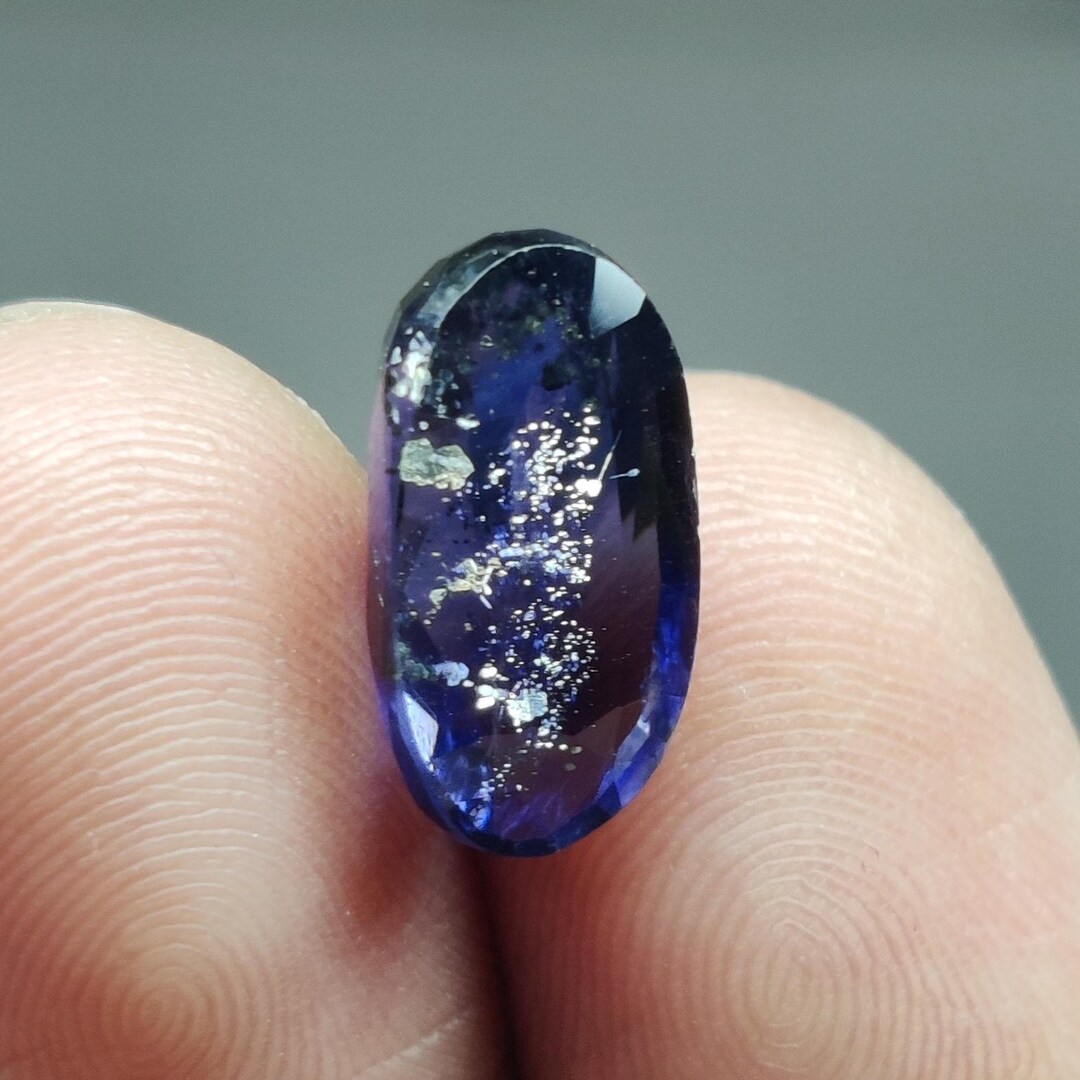 Natural Iolite Sunstone Long Oval Size 13.3x7.3 MM Weight 3.90 Cts Good ...