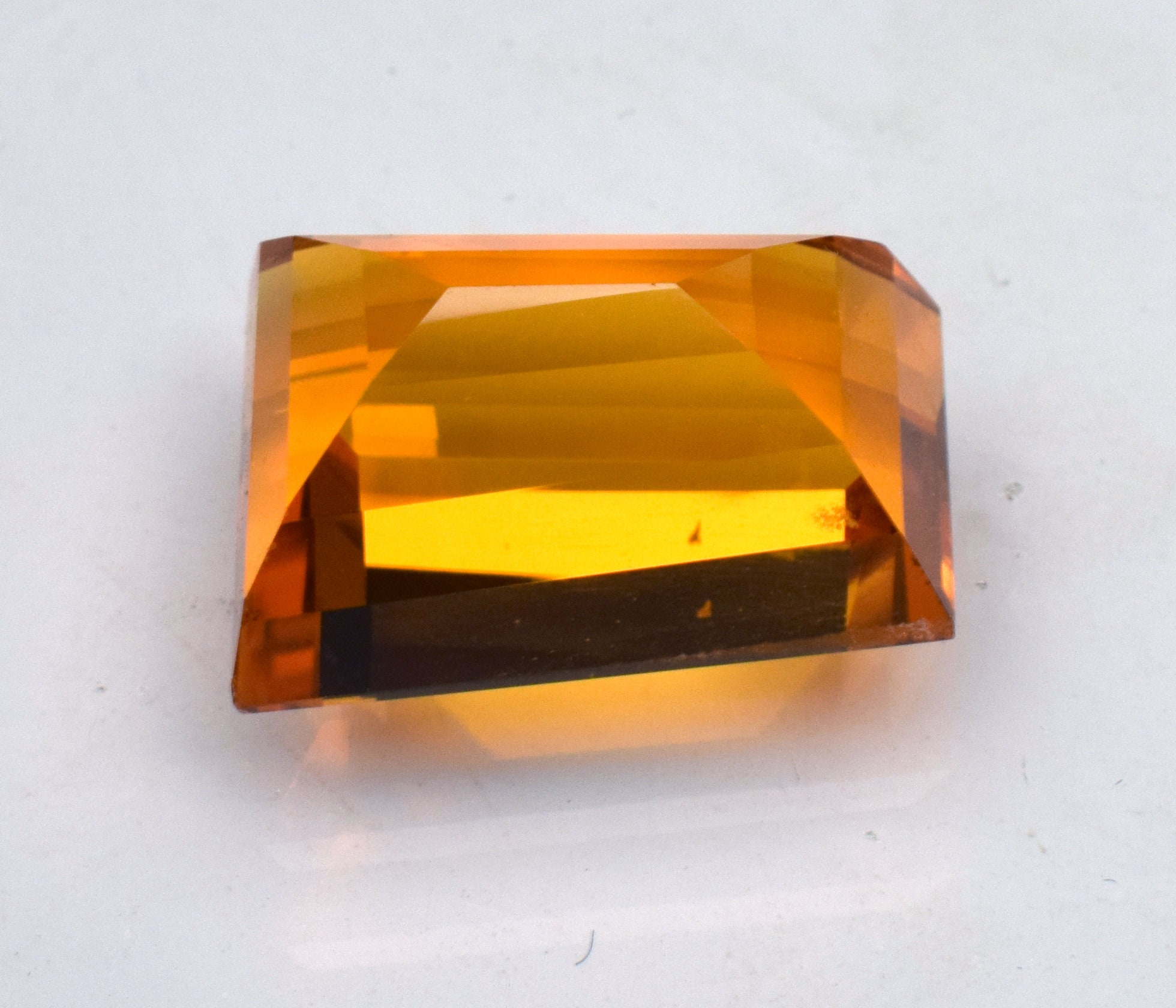 Natural Madeira Orange Yellow Citrine 25.40 Ct Baguette & Banquette Cut ...