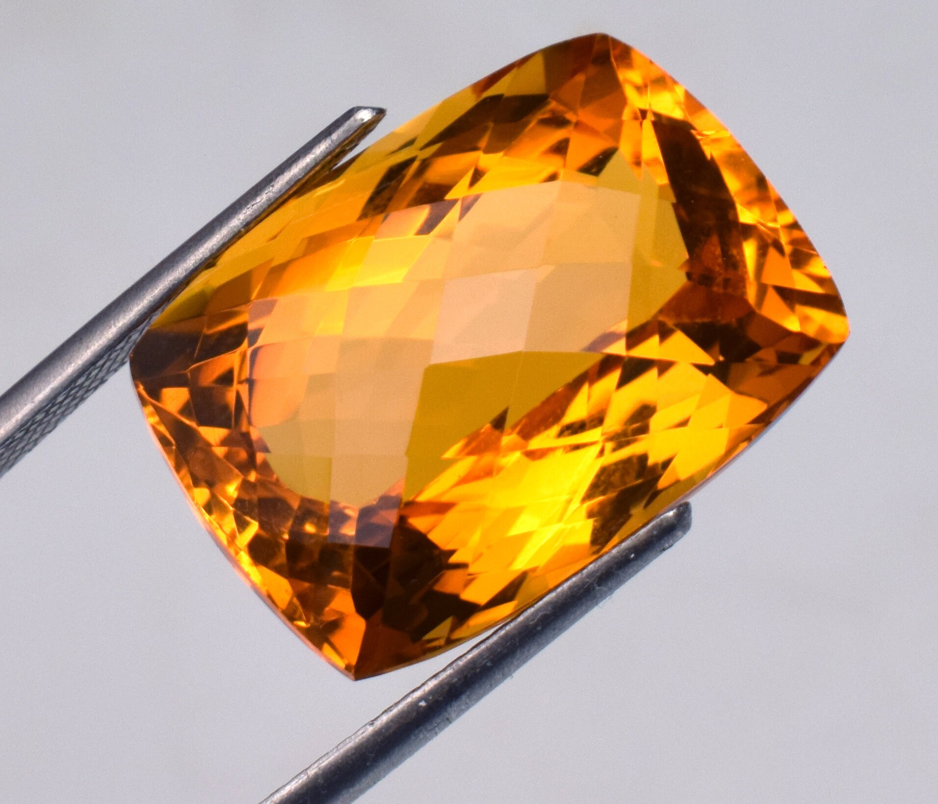 Natural Madeira Orange Yellow Citrine 25.60 Ct Cushion Cut Loose ...