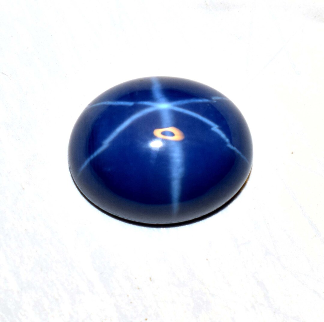 Natural Blue Star Sapphire 5.20 Ct Certified Oval Shape Loose Gemstone ...