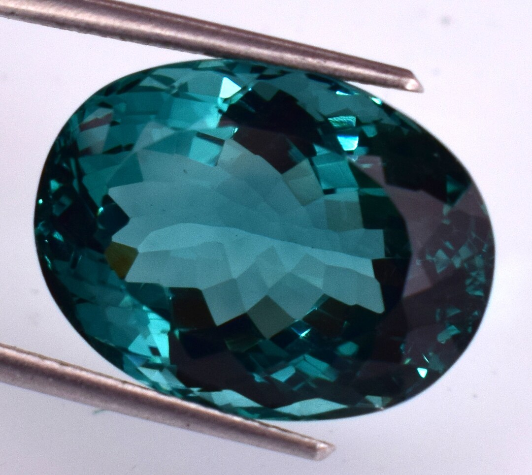 Natürliche Blau Grün Turmalin 10,05 Ct Oval Cut Lose Edelstein-Kongo ...