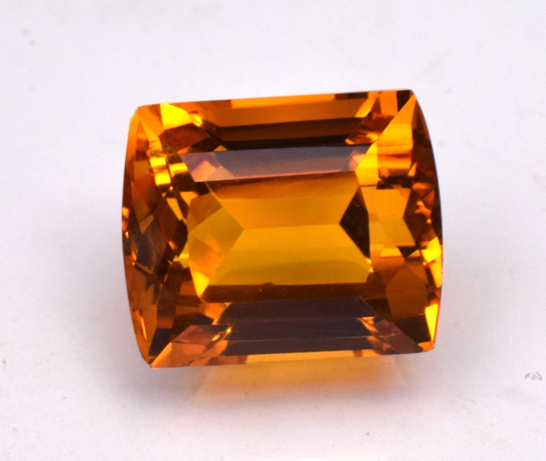 Natural Madeira Orange Yellow Citrine 20.05 Ct Cushion Cut Loose ...
