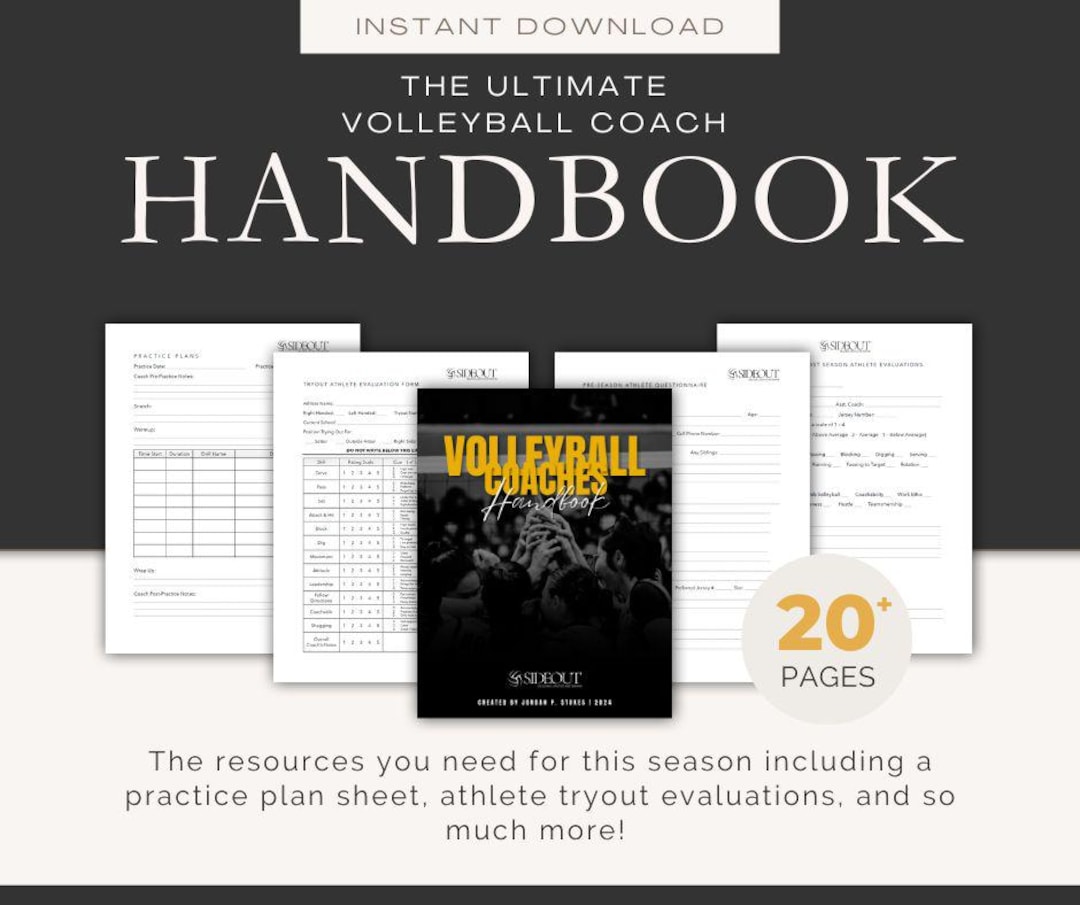 The Ultimate Volleyball Coaches Handbook - Etsy