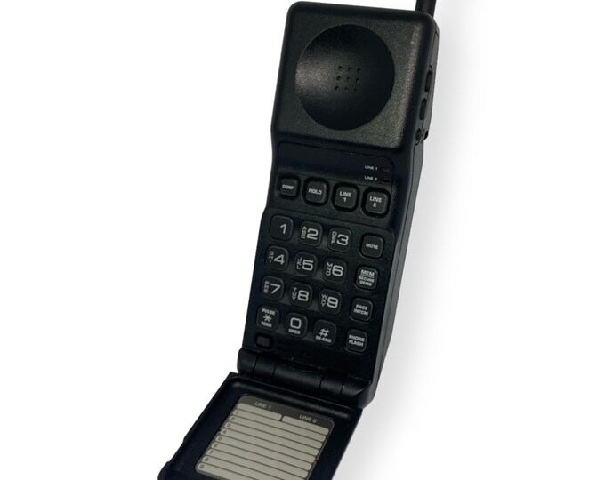 Vintage 90s Retro Brick Flip Cell Phone - Motorola Cordless Telephone ...
