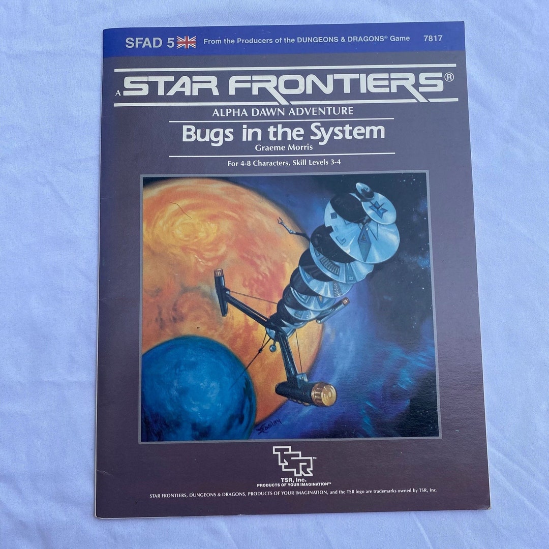 Star Frontiers Adventure Module 'bugs in the System' TSR #7817 SFAD 5 ...
