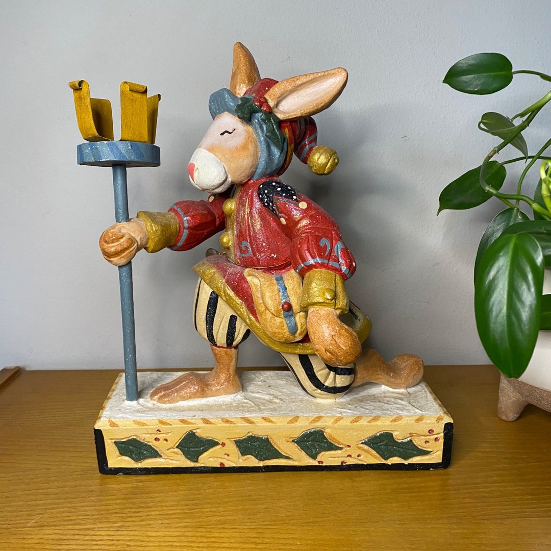 RARE Vintage House of Hatten 1999 Denise Calla Rabbit Votive Candle ...