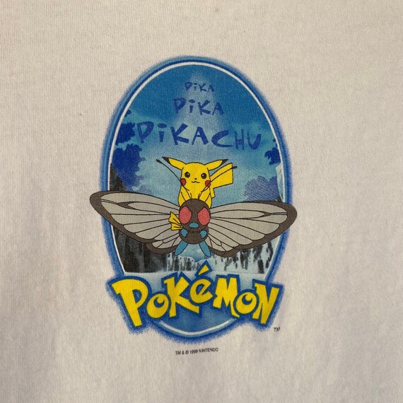Rare Vintage 90s Pokemon Pikachu & Butterfree Pink Ra… - Gem