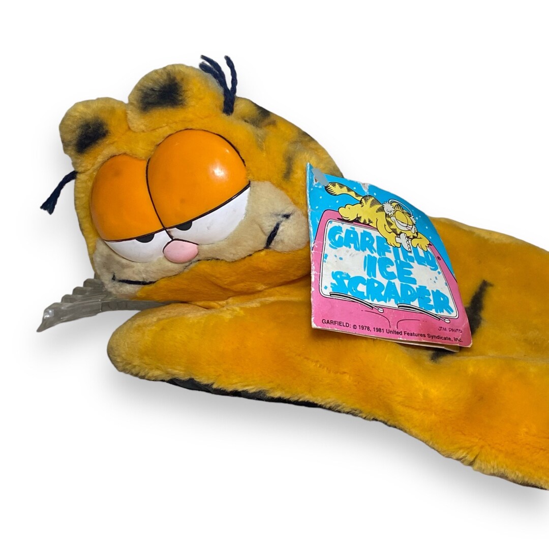 Vintage GARFIELD Ice Scraper 1981 Dakin Cat Plush W/ Tags - Etsy