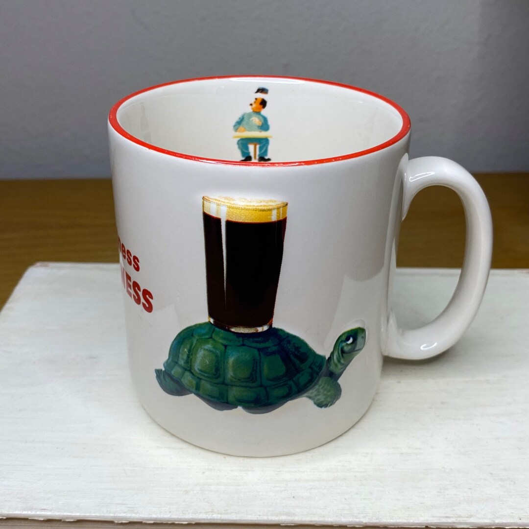Guinness Beer Official my Goodness Turtle Pelican Embossed Coffee Mug ...