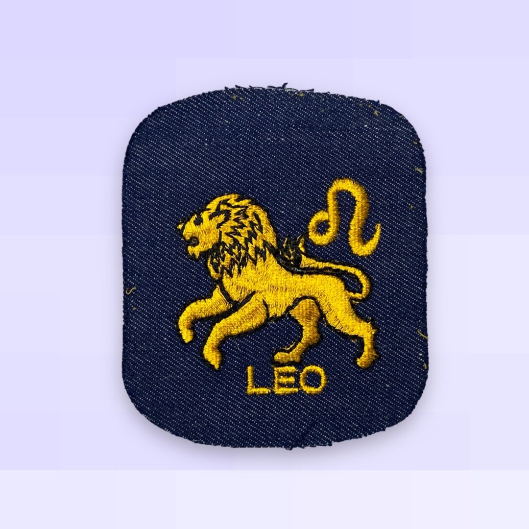 Vintage 70s LEO Zodiac Astrology Denim Patch - Etsy