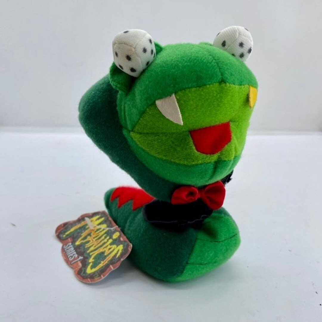Vintage Meanies Series 1 snake Eyes Jake Beanie Plush Vintage 1997 W ...