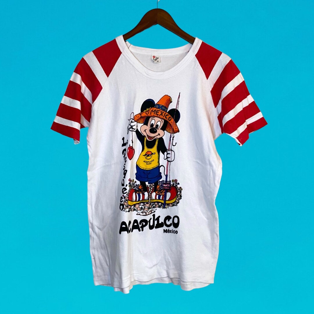 Rare Vintage Mickey Mouse Bootleg Acapulco Mexico Souvenir Single ...