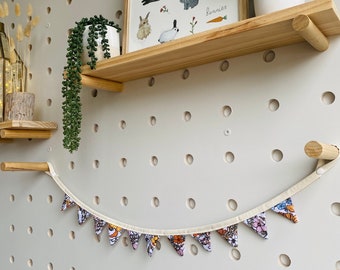 3 Meters Mini Bunting With 4" Flags Long, Shabby Chic Ditsy Florals ...