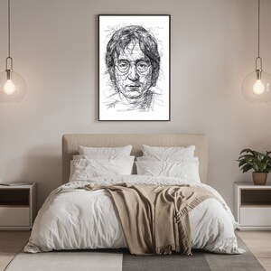 Printable Instant Download, John Lenen, DIGITAL Downloadable, Black ...