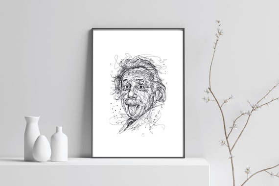Printable Instant Download Albert Einstein DIGITAL | Etsy