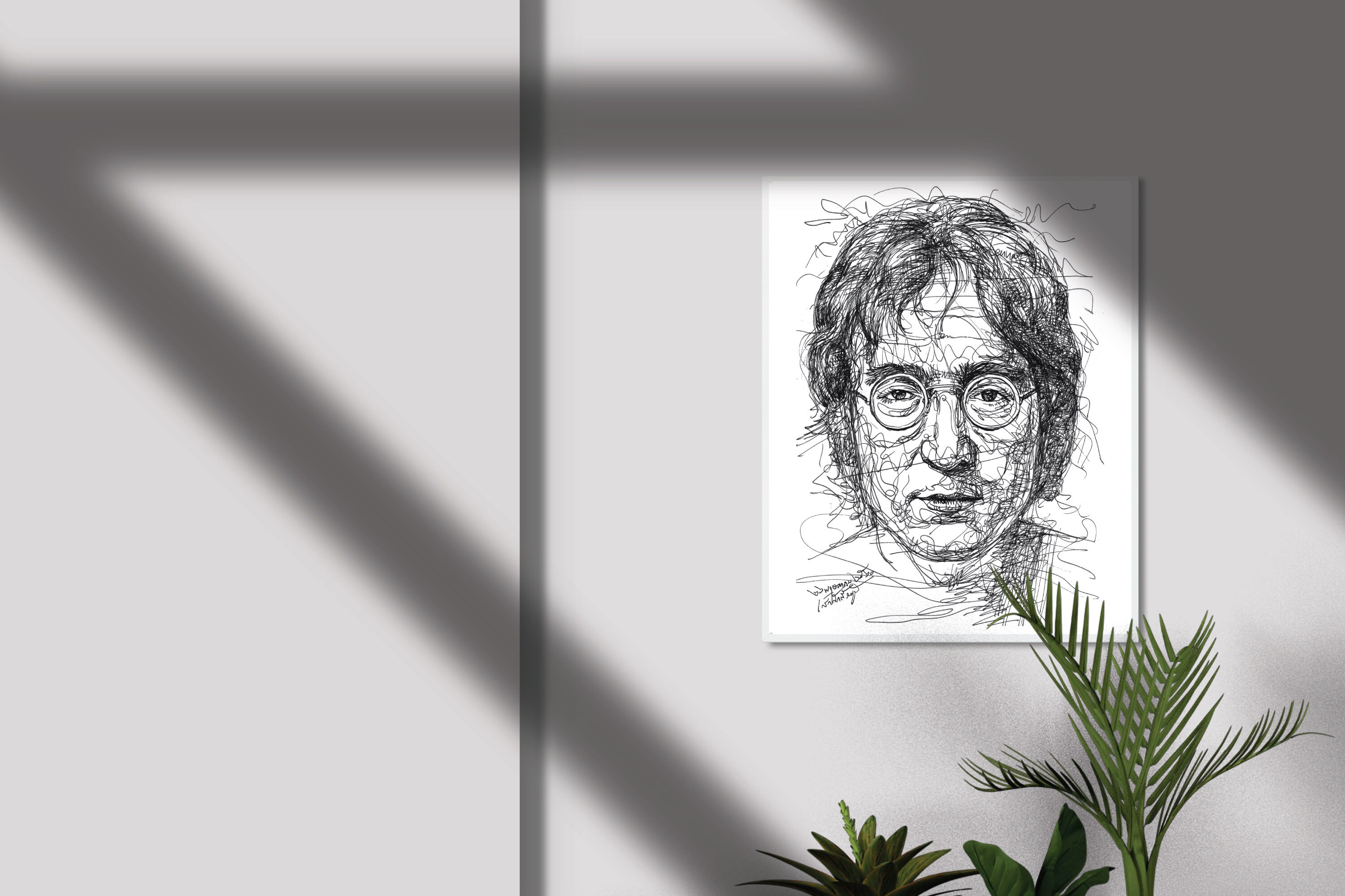 Printable Instant Download, John Lenen, DIGITAL Downloadable, Black ...
