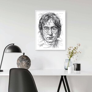 Printable Instant Download, John Lenen, DIGITAL Downloadable, Black ...