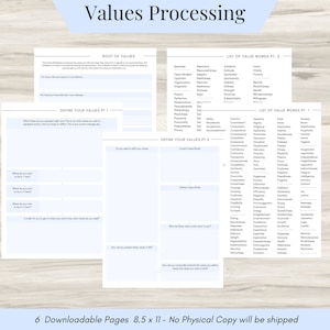 Discover Your Core Values Workbook Pastel Design Includes Exercises and ...