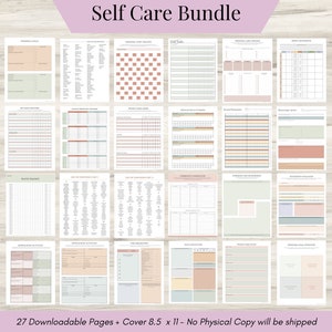 Self Care Bundle, Therapy Journal Worksheet, Mental Health Page ...