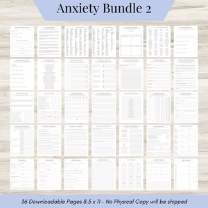Anxiety Journal 2, Therapy Journal Worksheets, Digital Mental Health ...