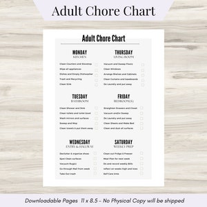 chore chart template for couples