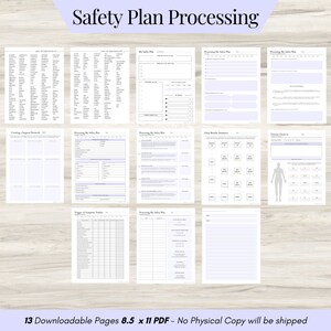 Safety Plan Instant Download Suicide Safety Plan Crisis Intervention ...